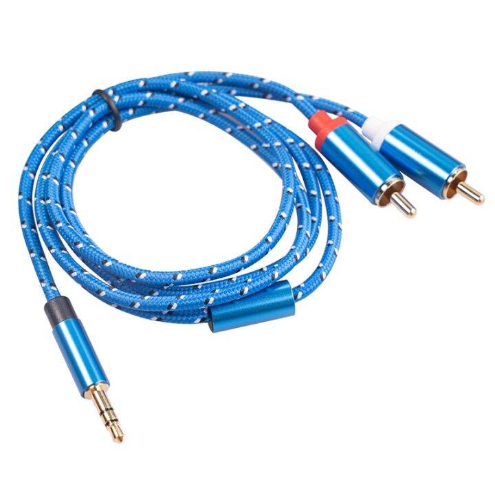 RCA Cable 3.5mm Jack Male to 2 RCA Male Earphone Aux Audio Splitter ...