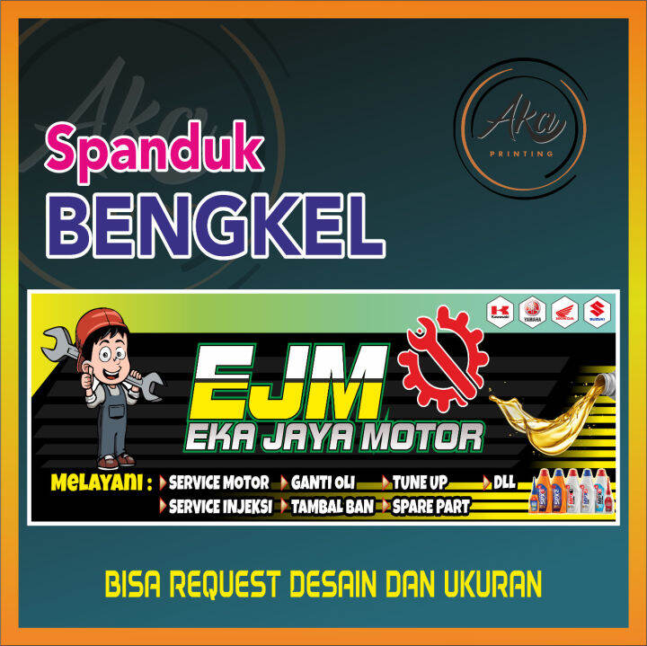 AKA PRINTING/CETAK SPANDUK BENGKEL/BANNER BENGKEL/SPANDUK USAHA/SPANDUK ...