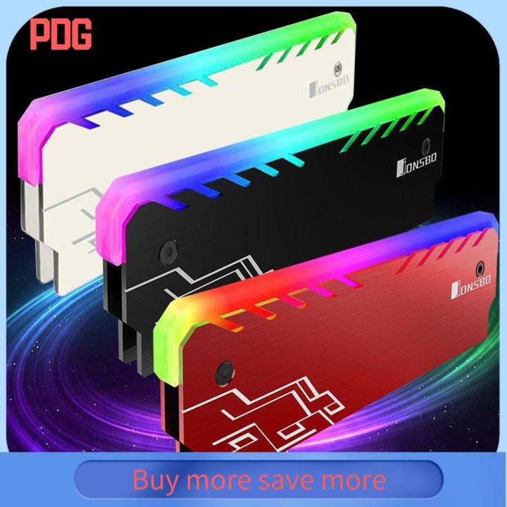 PDG PC Desktop Cooler RGB Memory Heat Sink RAM Heatsink Cooling Vest ...