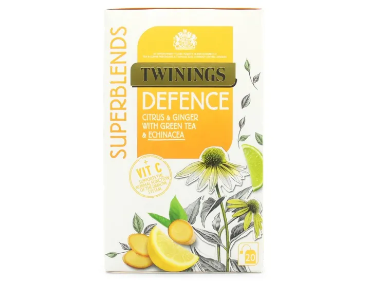 Twinings Superblends - DEFENCE' Citrus & Ginger with Green Tea ...