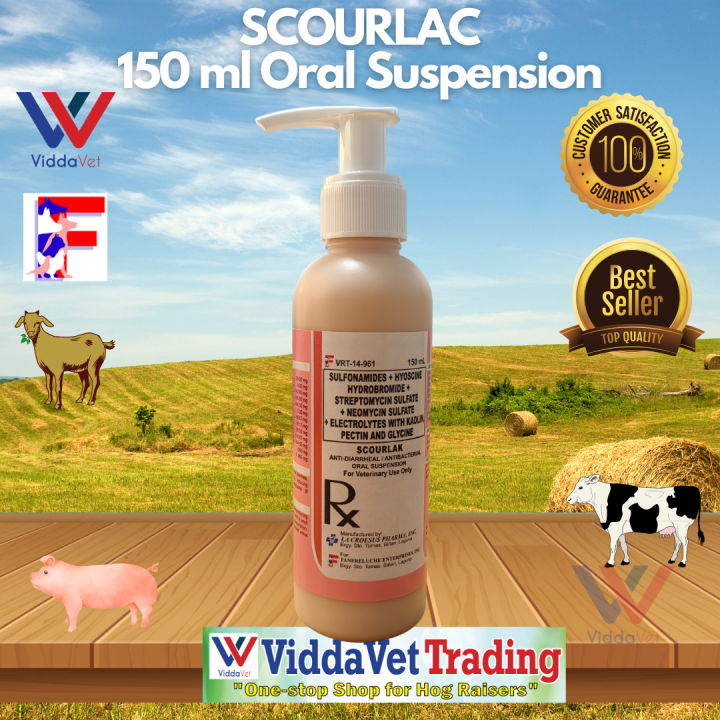 [LIVESTOCK] 150 ml SCOURLAK Oral Suspension / Fanfreluche150 ml anti ...