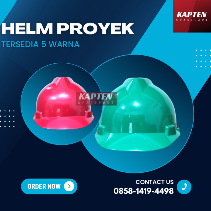 Helm Proyek/Helm Safety/Helm Pekerja Lapangan/Pelindung Kepala | Lazada ...