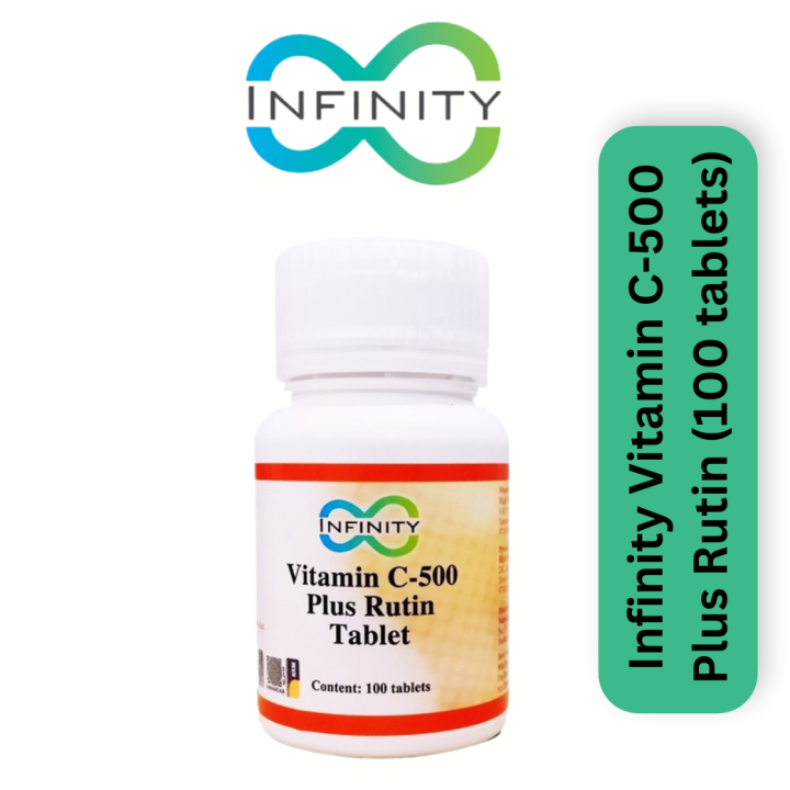 Infinity Vitamin C-500 Plus Rutin (100 tablets) [MAL20096049N] HALAL ...