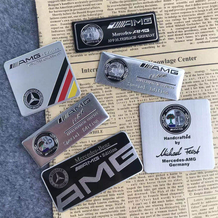 MercedesBenz Apple Tree Aluminum Stickers AMG Car Logo Decor Stickers ...