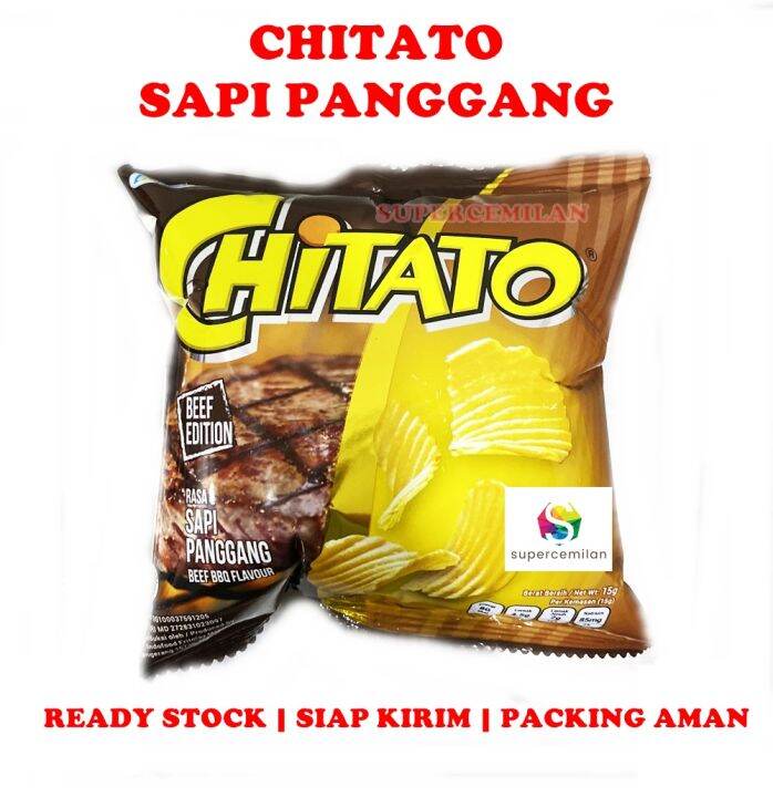 Chitato Sapi Panggan Keripik Kentang | Beef BBQ Snack Ciki Enak ...
