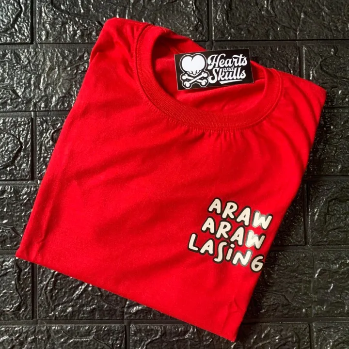 ARAW ARAW LASING logo print chest print pocket shirt statement tshirt ...