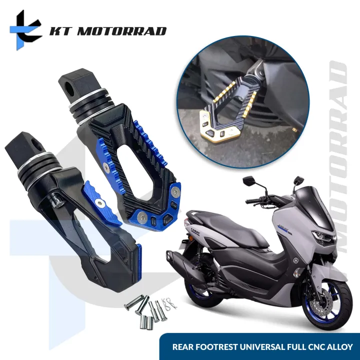KT NMAX Thai Look Motorcycle Rear Footrest Full CNC Alloy | Lazada PH