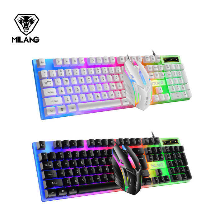 Milang T6 Ultimate Warrior Mechanical Feel RGB Backlight Gaming ...