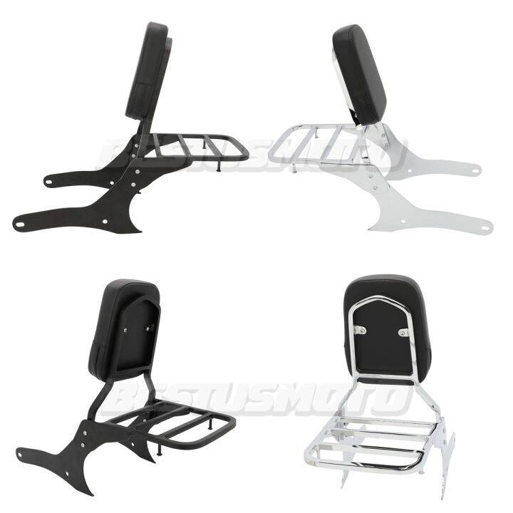 Motorcycle Passenger Backrest Sissy Bar Luggage Rack For Honda Rebel ...