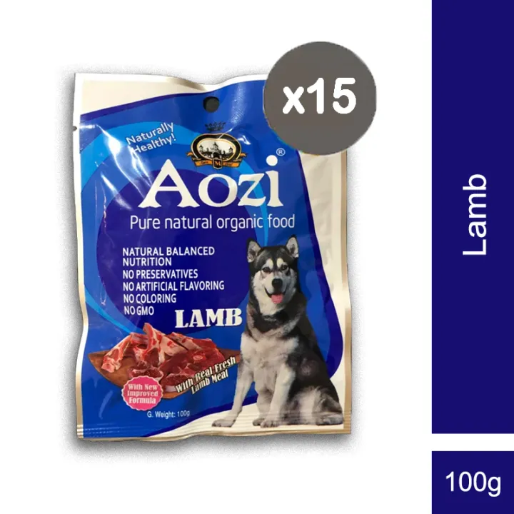 Aozi Organic Wet Dog Food Lamb - 100g Pouch 15 PCS | Lazada PH
