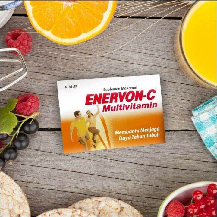 Enervon C Multivitamin Strips 4s isi 4 tablet | Lazada Indonesia