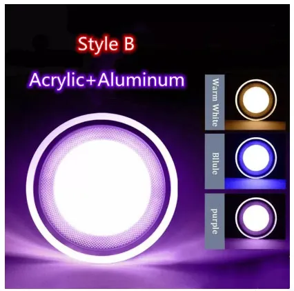 Tri color LED Pin light LED downlight ceiling light Ultra-Thin 3 Color ...