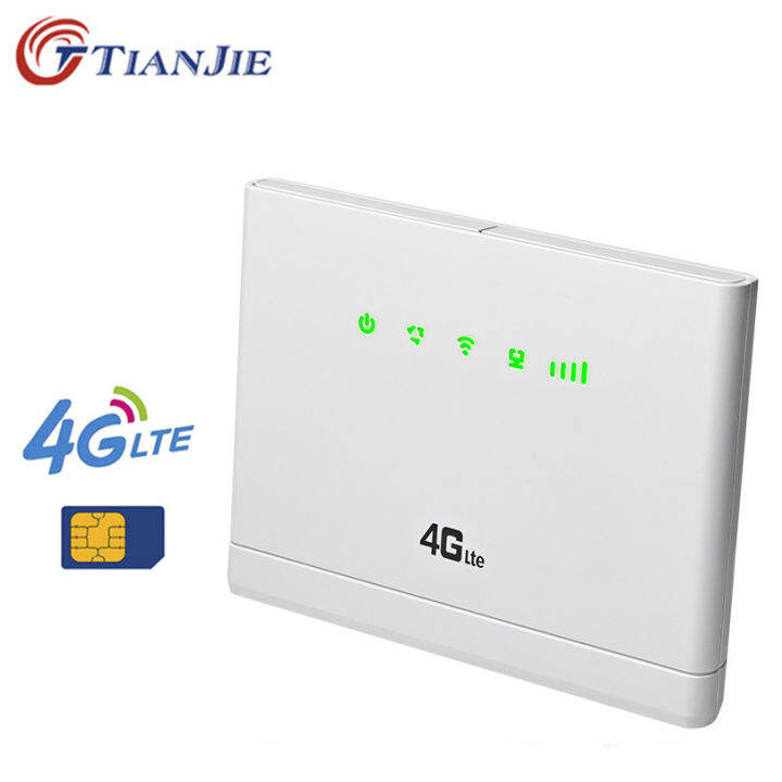 TianJie 4G Wifi Router Cpe Modem Network 300Mbps Antenna Mobile RJ45 ...