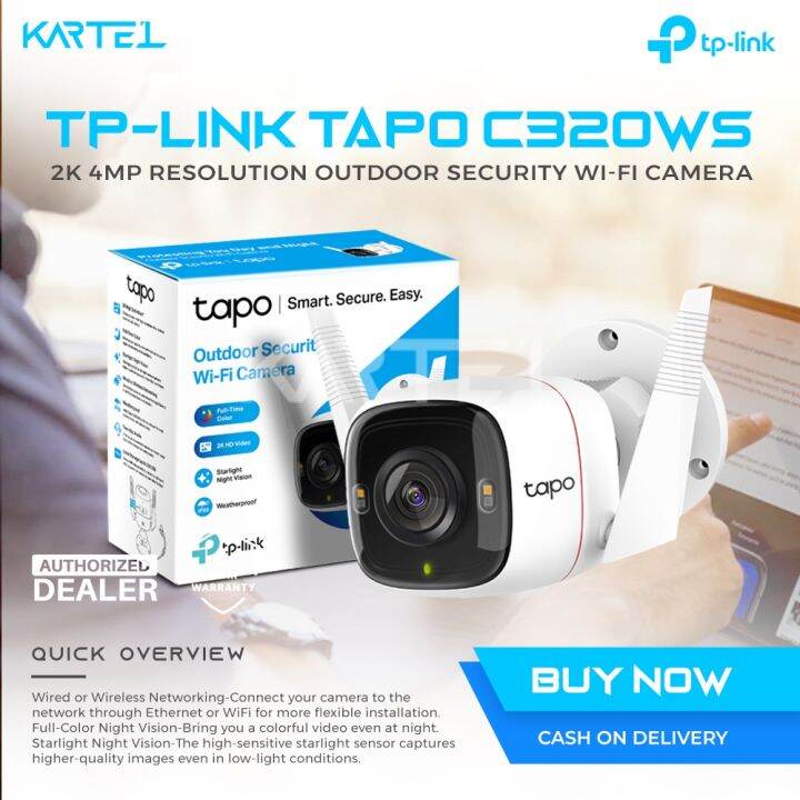 TP-Link Tapo C320WS Outdoor Security 4MP Wi-Fi Camera | Lazada PH
