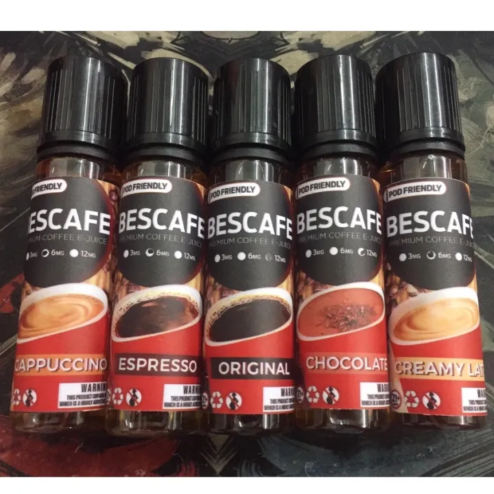 【Local】 BESCAFE PREMIUM COFFEE JUICE - POD FRIENDLY 3MG 6MG 12MG ...