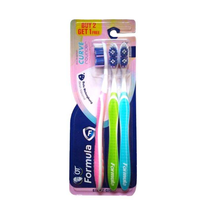 Formula Sikat Gigi Curve Rounder Pack Isi 3 Pcs | Lazada Indonesia