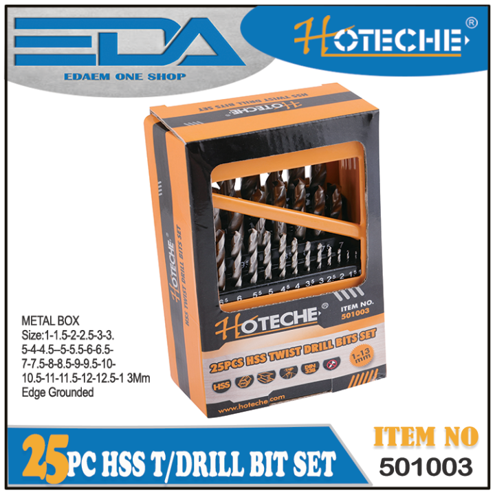 Hoteche 25pcs HSS T/Dril Bit Set | Lazada PH