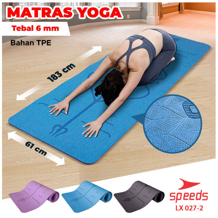 Matras Yoga serba guna PVC Tebal dan Berkualitas, Import Original ...