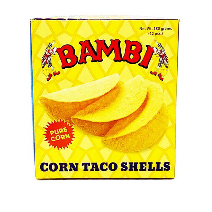 Bambi Corn Taco Shells 12pcs 180g | Lazada PH