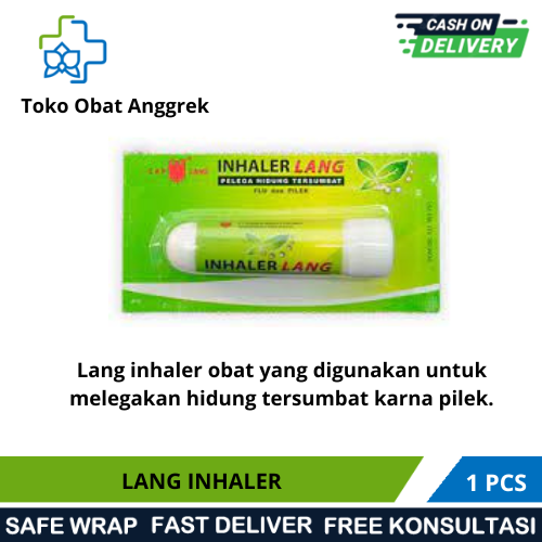 LANG INHALER / INHALER UNTUK MELEGAKAN PERNAFASAN / PILEK / HIDUNG ...