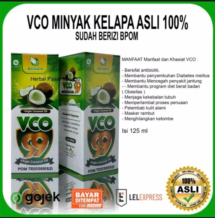 minyak kelapa vco 99 | VCO isi 125 ml | Lazada Indonesia