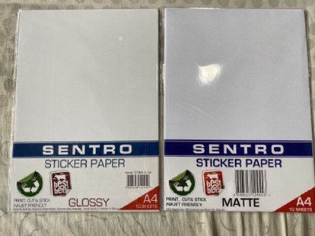 Sticker Paper Matte and Glossy A4 10 sheets / Glossy Photo Sticker ...