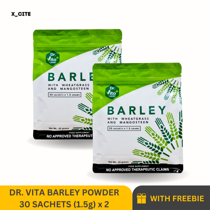 SET OF 2 Dr. Vita Barley with Wheatgrass and Mangosteen 1.5 grams x 30 ...