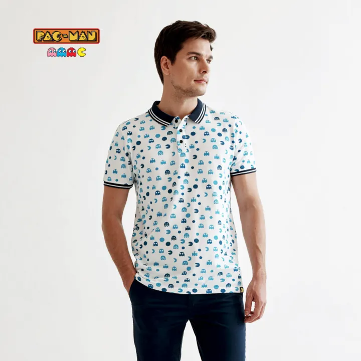 Pac-Man x Khaki Bros - Polo T-Shirt - เสื้อโปโลแขนสั้น - KM22K615 ...