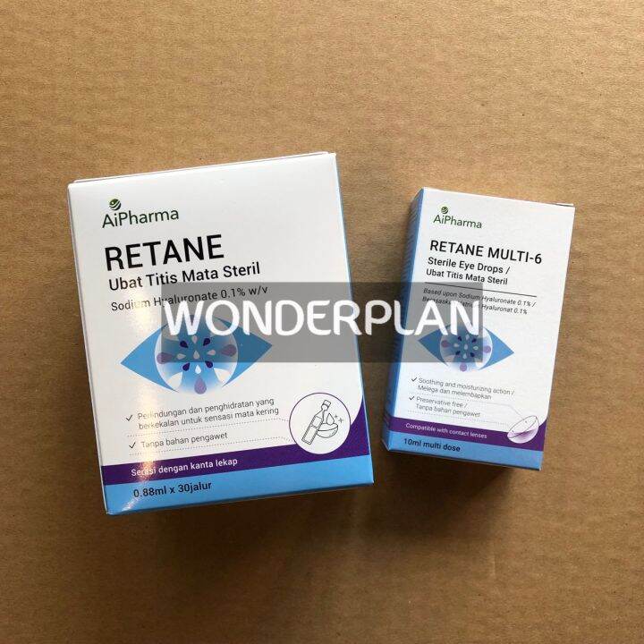 Wonder Plan AiPharma Retane Sterile Eye Drops 0.88ml x 30 Strips (A Box ...
