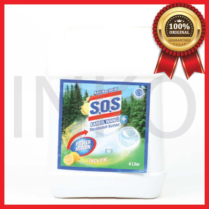 SOS KARBOL WANGI LEMON PINE JERIGEN 4L | Lazada Indonesia