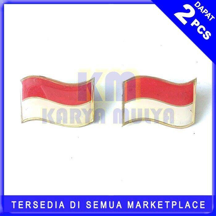 Pin Bendera Indonesia 3 Cm Peniti Pin Bros Merah Putih Paskibra Pin ...