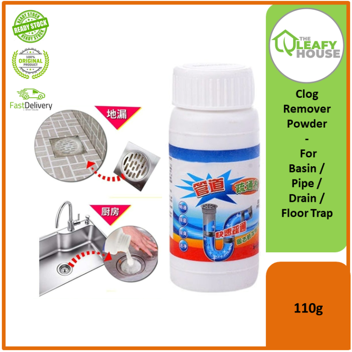Clog Remover Drain For Pipe Basin Floor Trap Drain 110g Cleaner Clogged ...