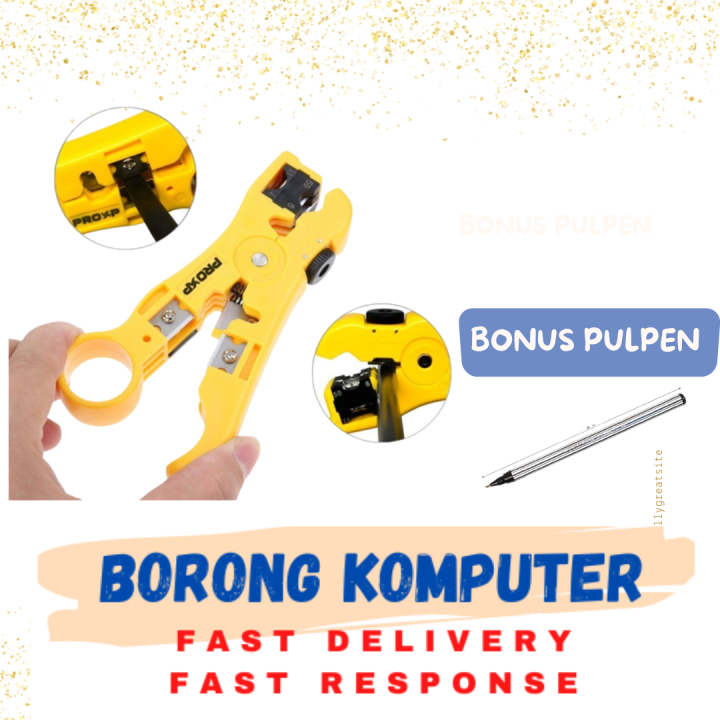 Alat Pengupas Kabel LAN Cable Wire Stripper Cutter ProXp | Lazada Indonesia