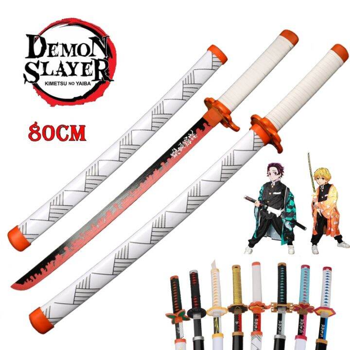 Demon Slayer Sword 80Cm Wood Toy Sword Kimetsu No Yaiba Anime Katana ...