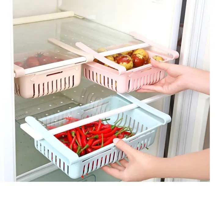 Space Saver Ref Organizer Drawer Stretchable Shelf Storage Rack | Lazada PH