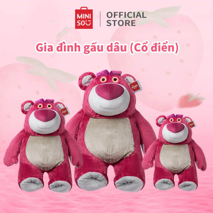 Miniso Gấu Dâu Lotso Ngồi Đồ Chơi Sang Trọng Dễ Thương Và Ấm Cúng Thú ...