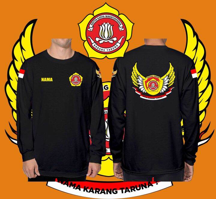 KAOS KARANG TARUNA KARANG TARUNA TANGAN PANJANG CUSTOM NAMA / BISA REQUEST GAMBAR/LOGO | Lazada ...