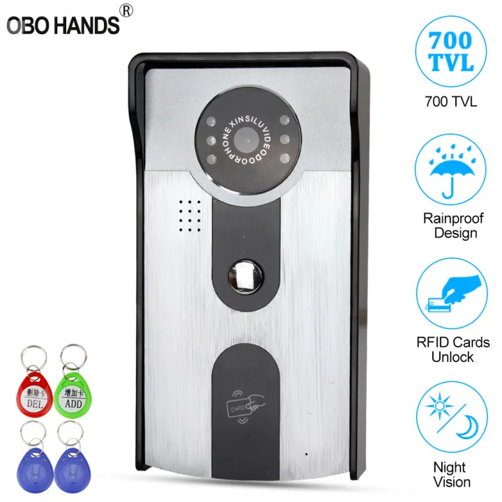 RFID Video Intercom Camera Door Phone Entry System Entrance Machine ...