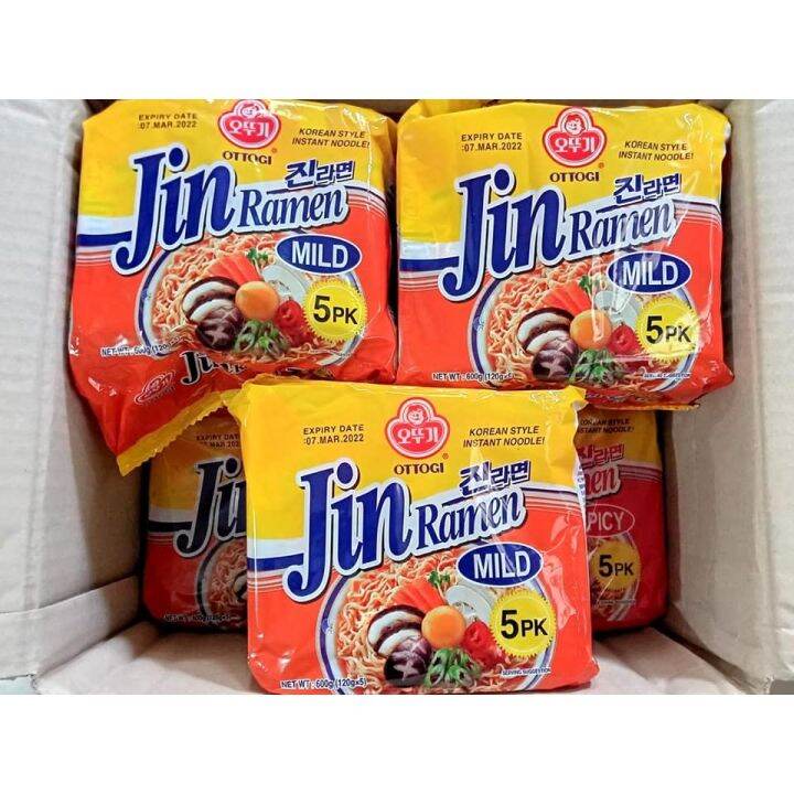 Ottogi Jin Ramen Spicy/ Mild Flavor 120g | Lazada PH
