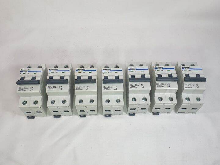 CB (MCB) Aptomat Panasonic 2 pha (2 tép) 16A, 20A, 25A, 32A, 40A, 50A, 63A bảo vệ quá tải ...