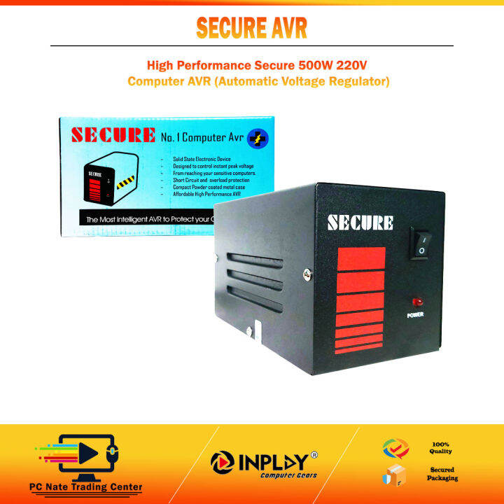 Secure AVR 500Watts 3x220V Output (Original Secure) | Lazada PH