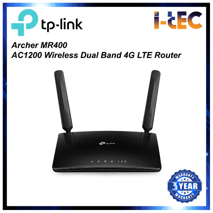 Tp-Link MR400 AC1200 Wireless Dual Band 4G LTE Router | Lazada