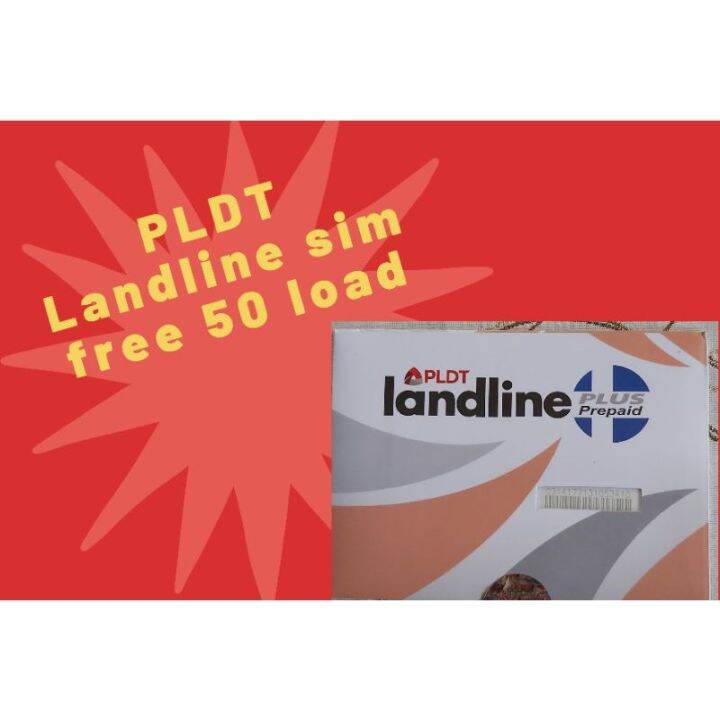 PLDT Landline Plus Prepaid Sim - 50 load | Lazada PH