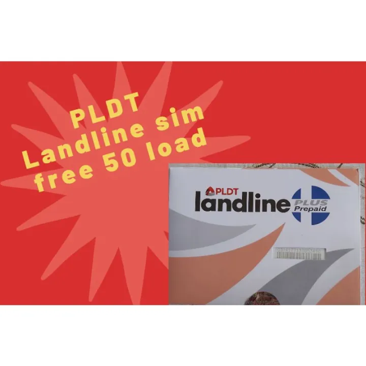 PLDT Landline Plus Prepaid Sim - 50 load | Lazada PH