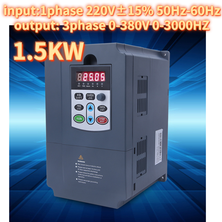 Variable Frequency Inverter Single Phase 220VAC Input to 3-Phase 0 ...