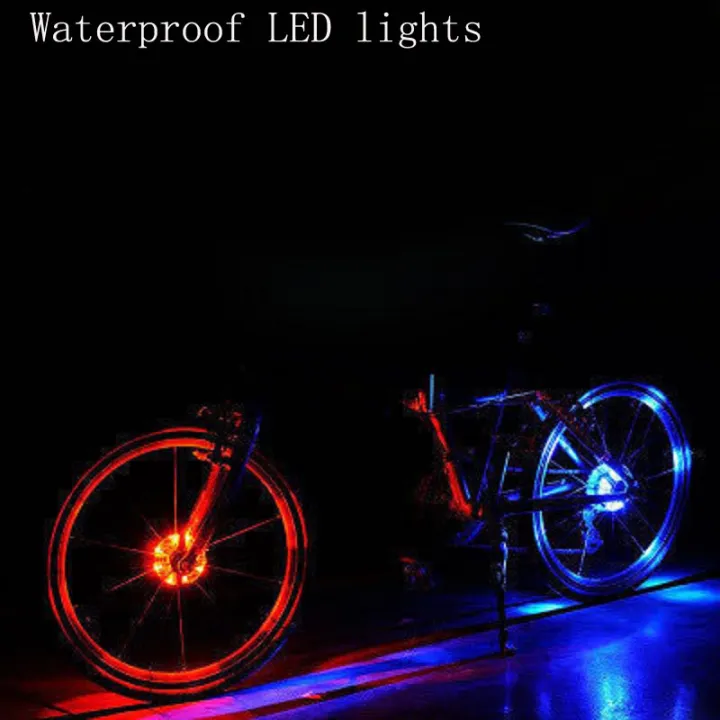 Rechargeable LED RGB Colorful Bike Wheel Hub Light Waterproof Lights ...