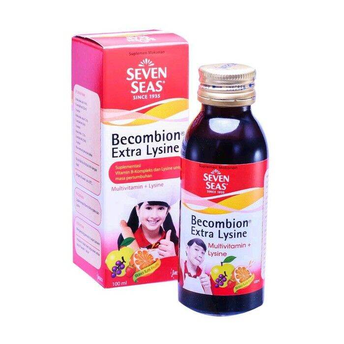 SS BECOMBION LYSIN SIRUP 100ML VITAMIN DAN MINERAL UNTUK PERTUMBUHAN ...