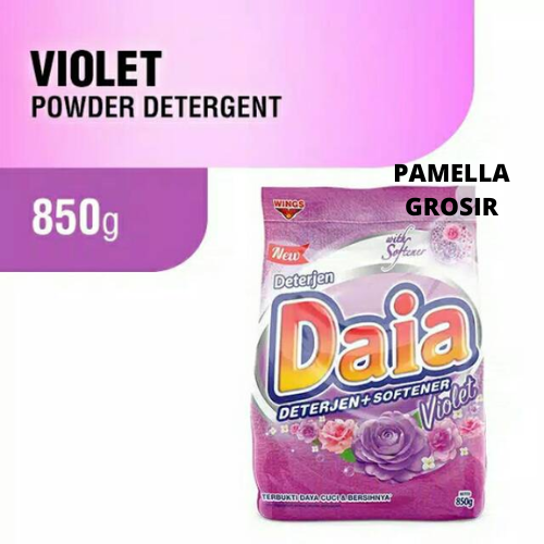 DAIA DETERJEN+SOFTENER VIOLET 850GR GRATIS 1 PIRING* SABUN CUCI ...