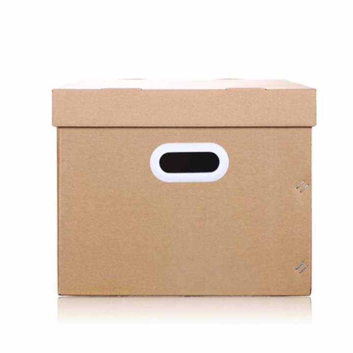 Carton storage box with cover five-layer student cardboard box luggage ...