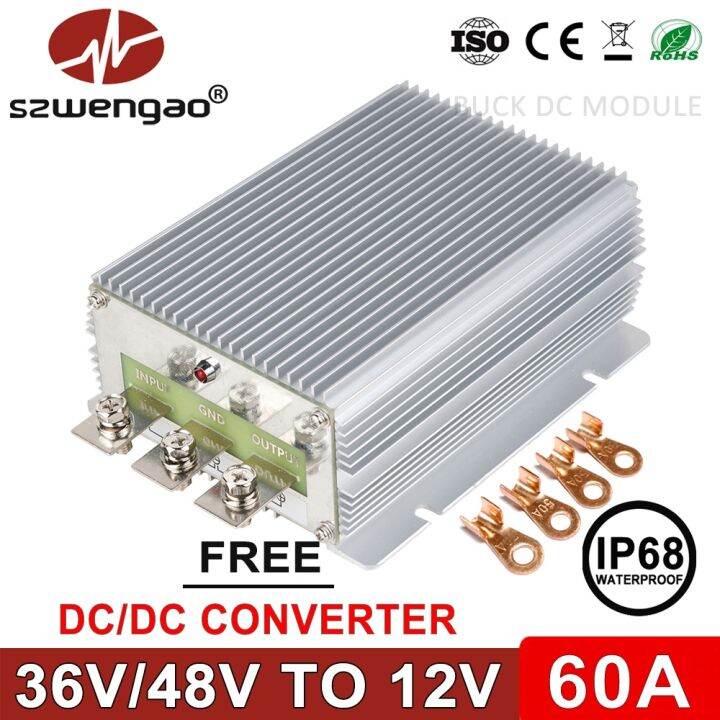 【CW】 DC DC 24V 36V 48V 60V to 12V 1A 3A 5A 10A 20A 30A 60A Step Down Converter Regulator 48 Volt ...